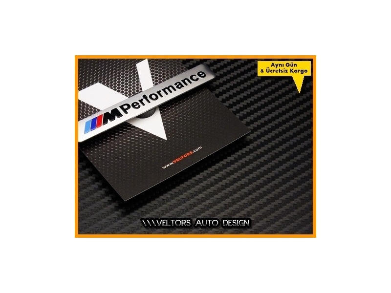 BMW M Performance Torpido Kokpit Plaket Logo Amblem
