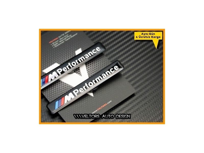 BMW M Performance Logo Amblem Seti