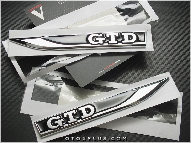 VW Polo Golf Gtd Yan GTD Logo Amblem Seti