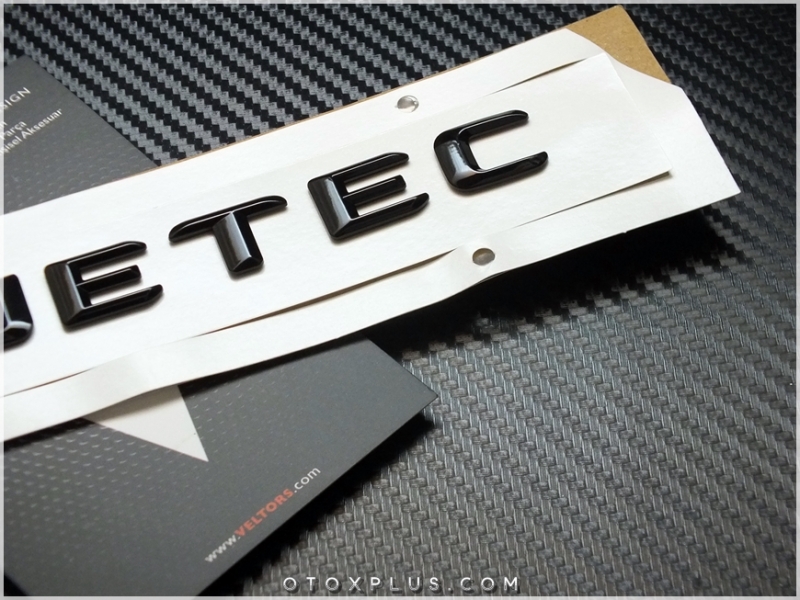 Mercedes Bluetec Siyah Bagaj Yazı Bluetec Logo Amblem