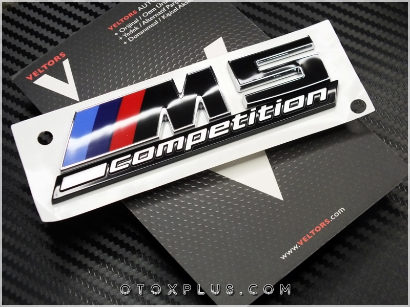BMW Yeni Nesil M5 Competition Yazı Logo Amblem Seti