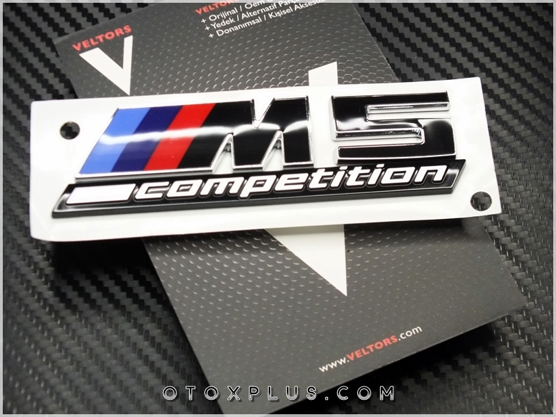 BMW Yeni Nesil M5 Competition Yazı Logo Amblem Seti