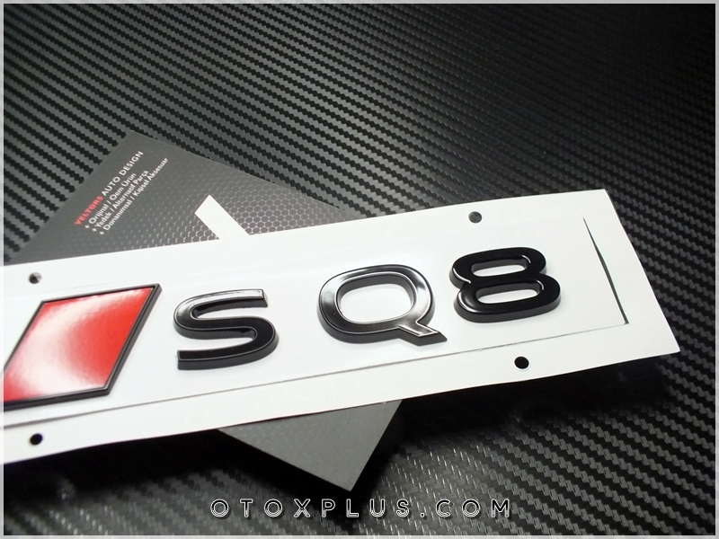 Audi Q8 Black / Siyah SQ8 - S Q8 Bagaj Yazı logo Amblem